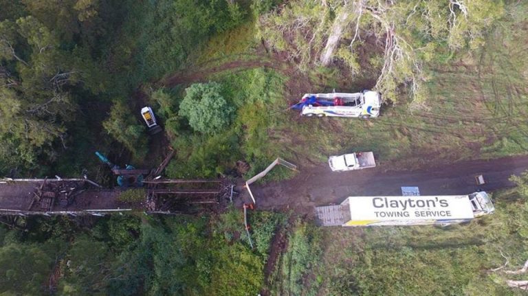 Major Excavator Recovery - Clayton's Towing Service