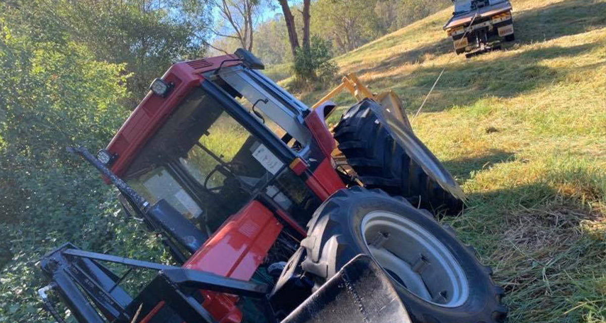 Tractor Recovery - Clayton's Towing Service